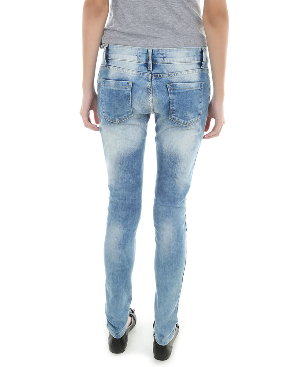 Calça Skinny Azul