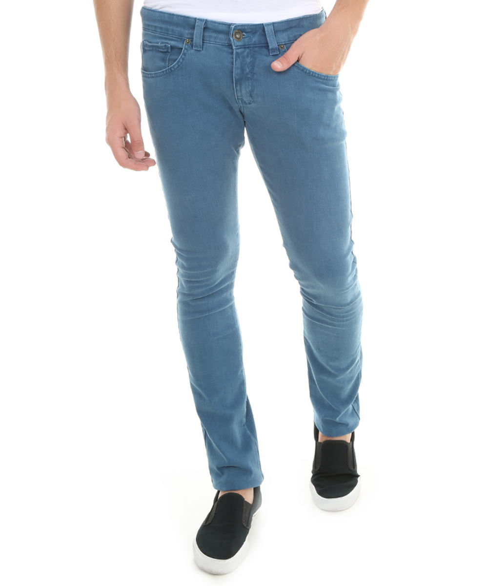 Calça Slim Azul