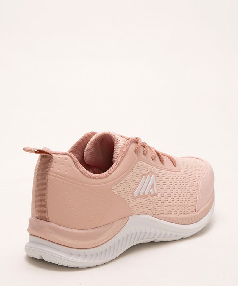 tênis esportivo ace cano baixo rosê - C&A