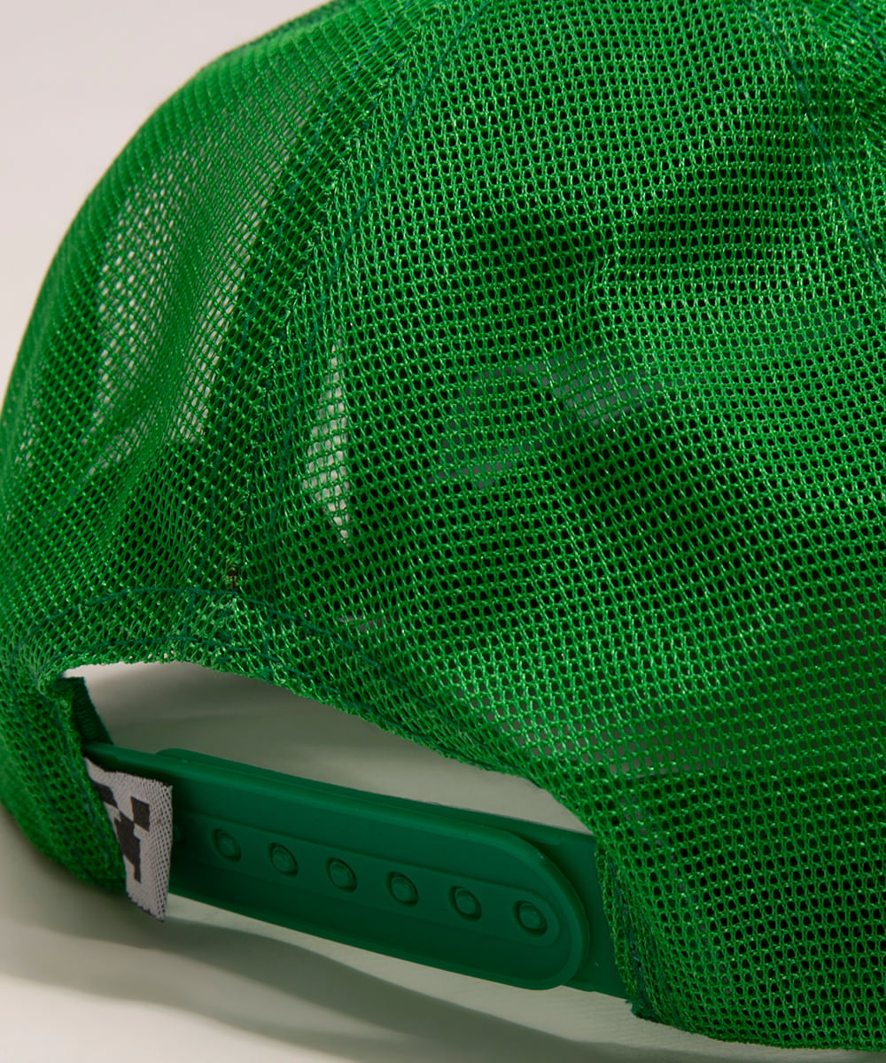 boné infantil aba reta minecraft verde - C&A