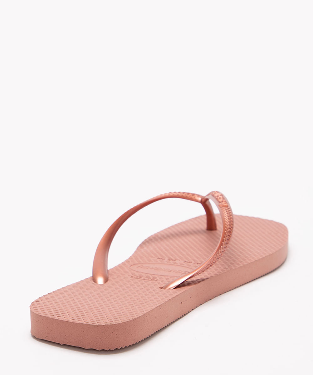 chinelo havaianas slim square rosa - C&A
