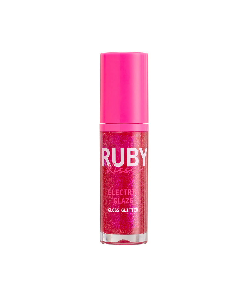 gloss ruby kisses glitter electric glaze fuchsia rosa