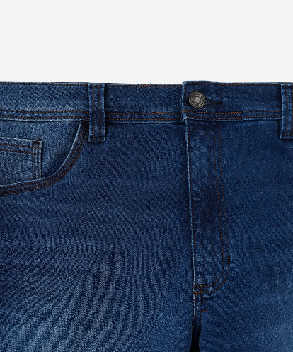 calça masculina slim comfort jeans azul