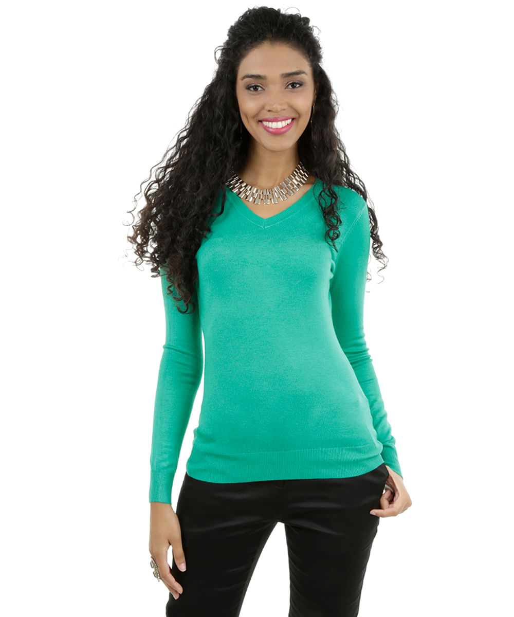 Suéter Básico Verde